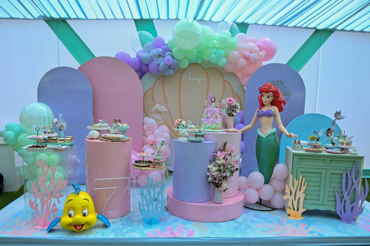 Ariel party Birthday Party Ideas | Photo 1 of 62 | Catch My Party