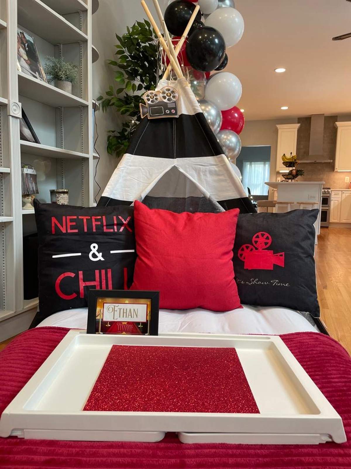 Netflix & Chill Movie Night Party Ideas | Photo 1 of 16 | Catch My Party