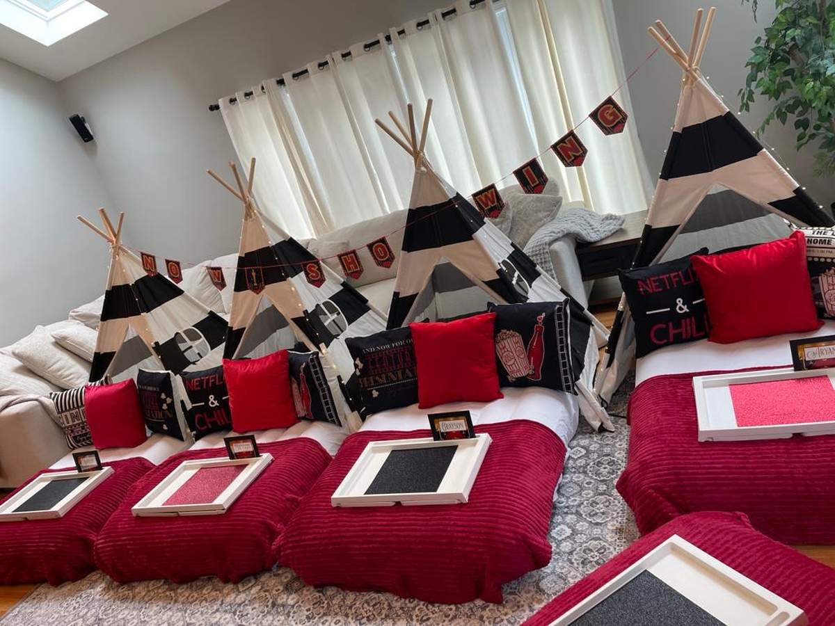 Netflix & Chill Movie Night Party Ideas | Photo 1 of 16 | Catch My Party