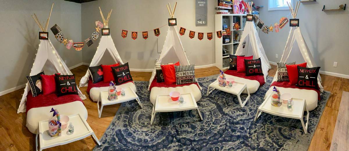 Netflix & Chill Movie Night Party Ideas | Photo 1 of 16 | Catch My Party
