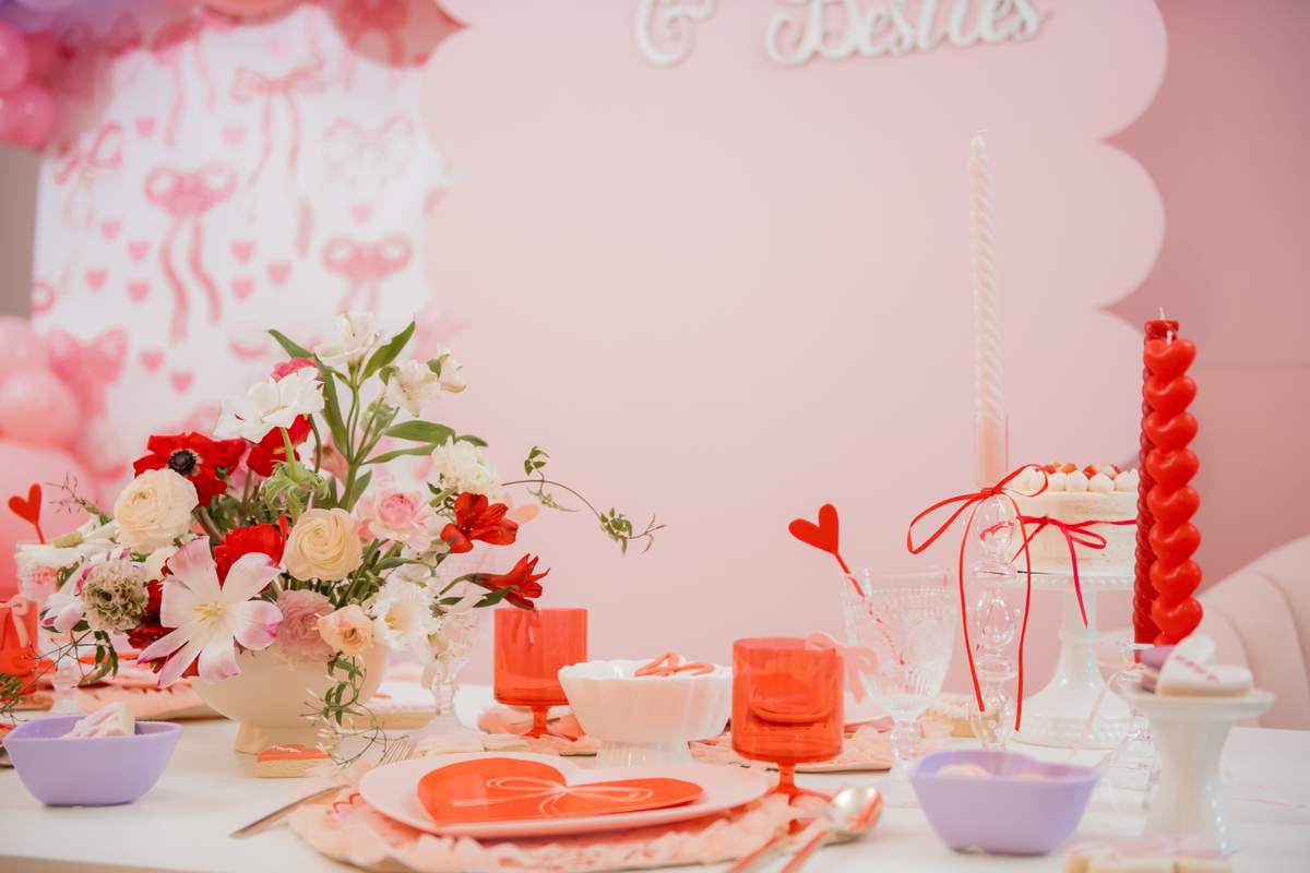 Valentines coquette theme Valentine's Day Party Ideas | Photo 1 of 37 ...