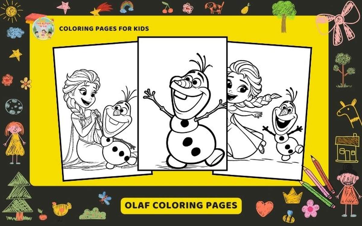 Olaf From Frozen Coloring Sheet Coloring Frozen Elsa Anna And Olaf