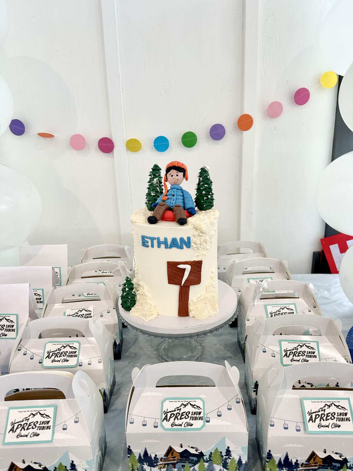 Snow tubing / Birthday "Snow Tubing 7th Birthday Party" | Catch My Party