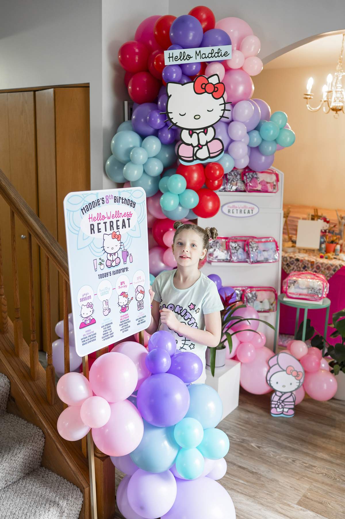 Hello Kitty Wellness Retreat Birthday Party Ideas | Photo 9 of 115 ...