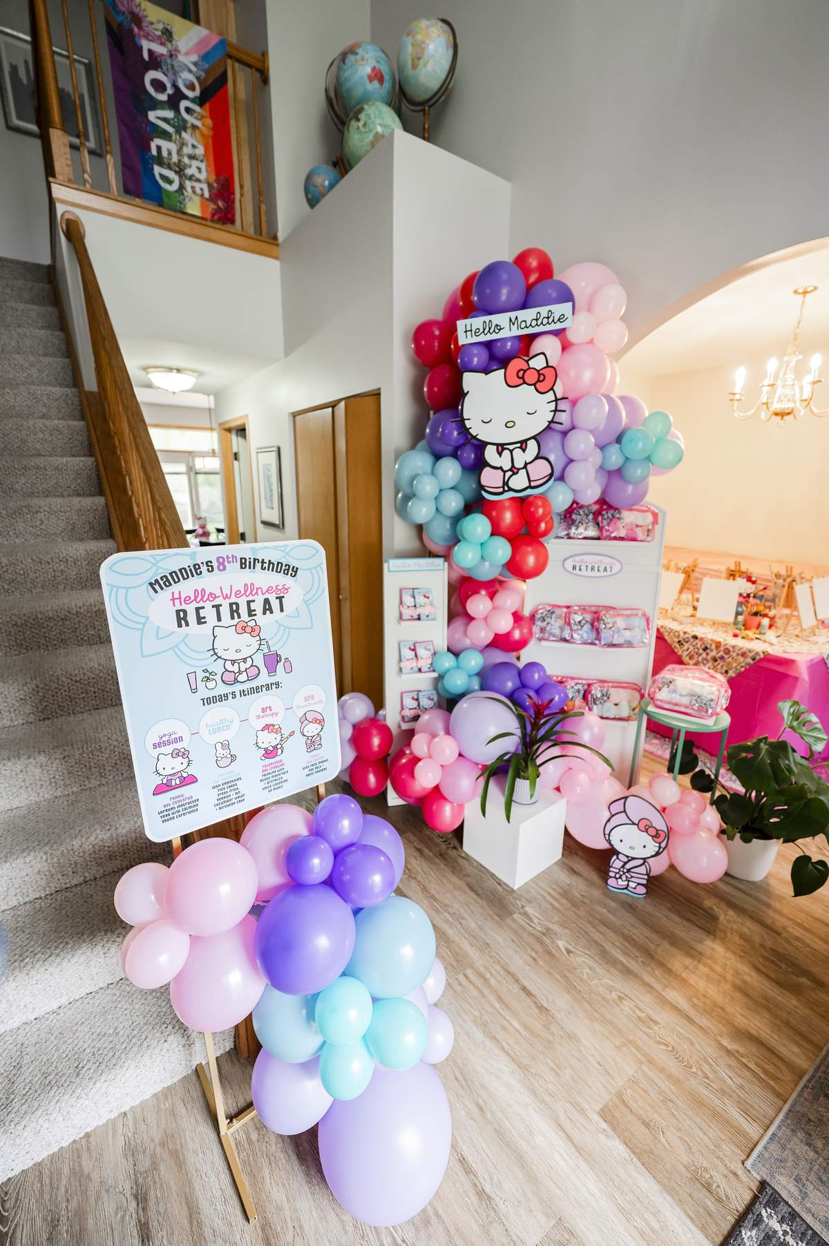Hello Kitty Wellness Retreat Birthday Party Ideas | Photo 9 of 115 ...
