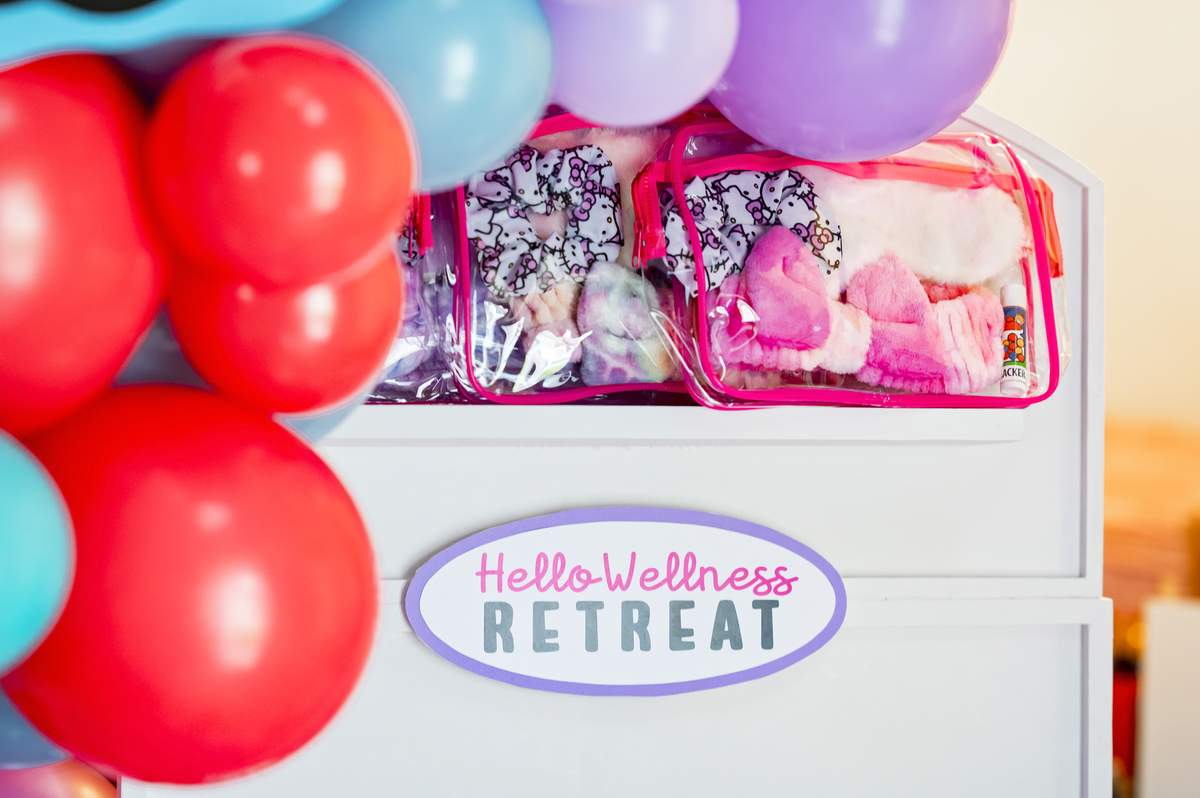 Hello Kitty Wellness Retreat Birthday Party Ideas | Photo 9 of 115 ...