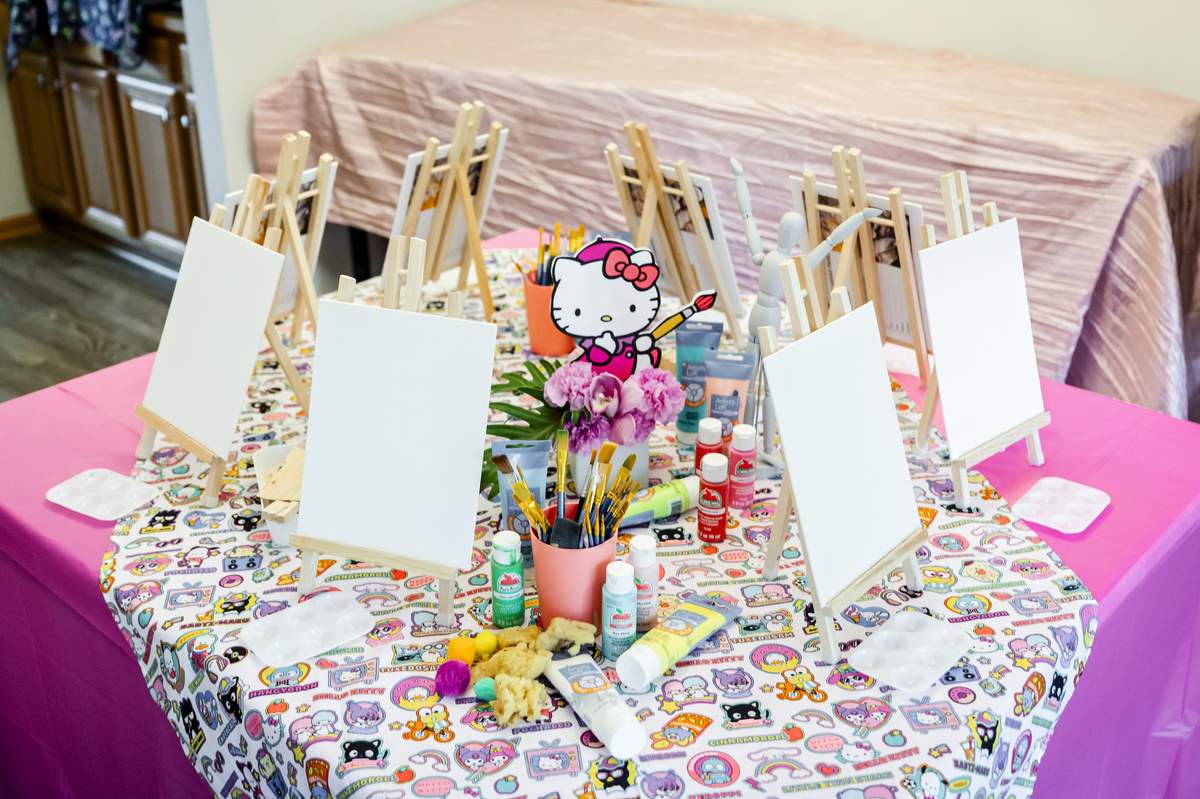 Hello Kitty Wellness Retreat Birthday Party Ideas | Photo 9 of 115 ...