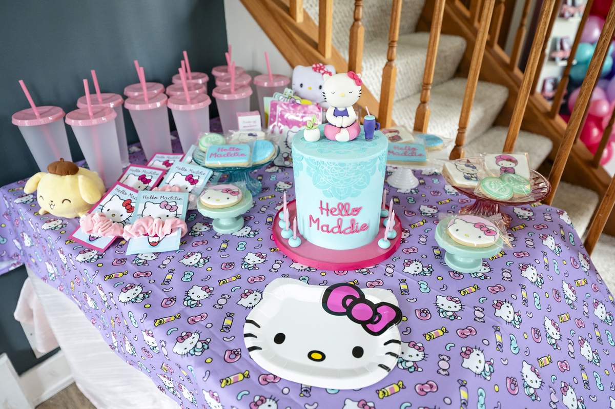 Hello Kitty Wellness Retreat Birthday Party Ideas | Photo 9 of 115 ...
