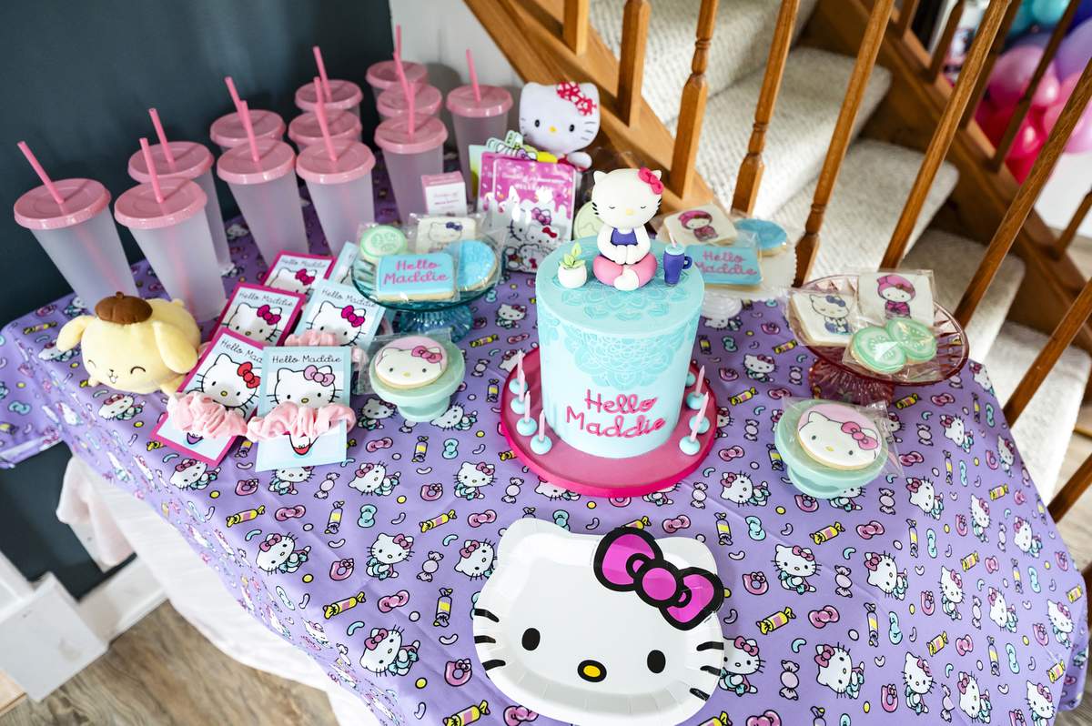 Hello Kitty Wellness Retreat Birthday Party Ideas | Photo 9 of 115 ...