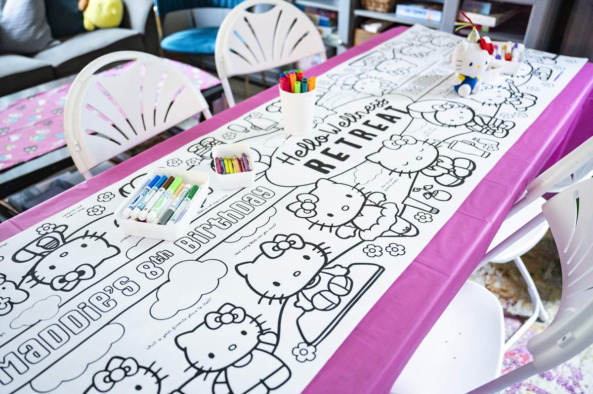 Hello Kitty Wellness Retreat Birthday Party Ideas | Photo 9 of 115 ...