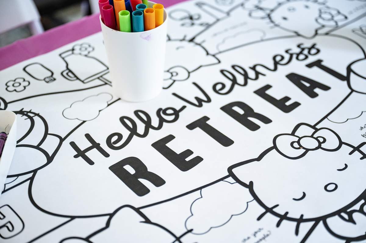 Hello Kitty Wellness Retreat Birthday Party Ideas | Photo 9 of 115 ...