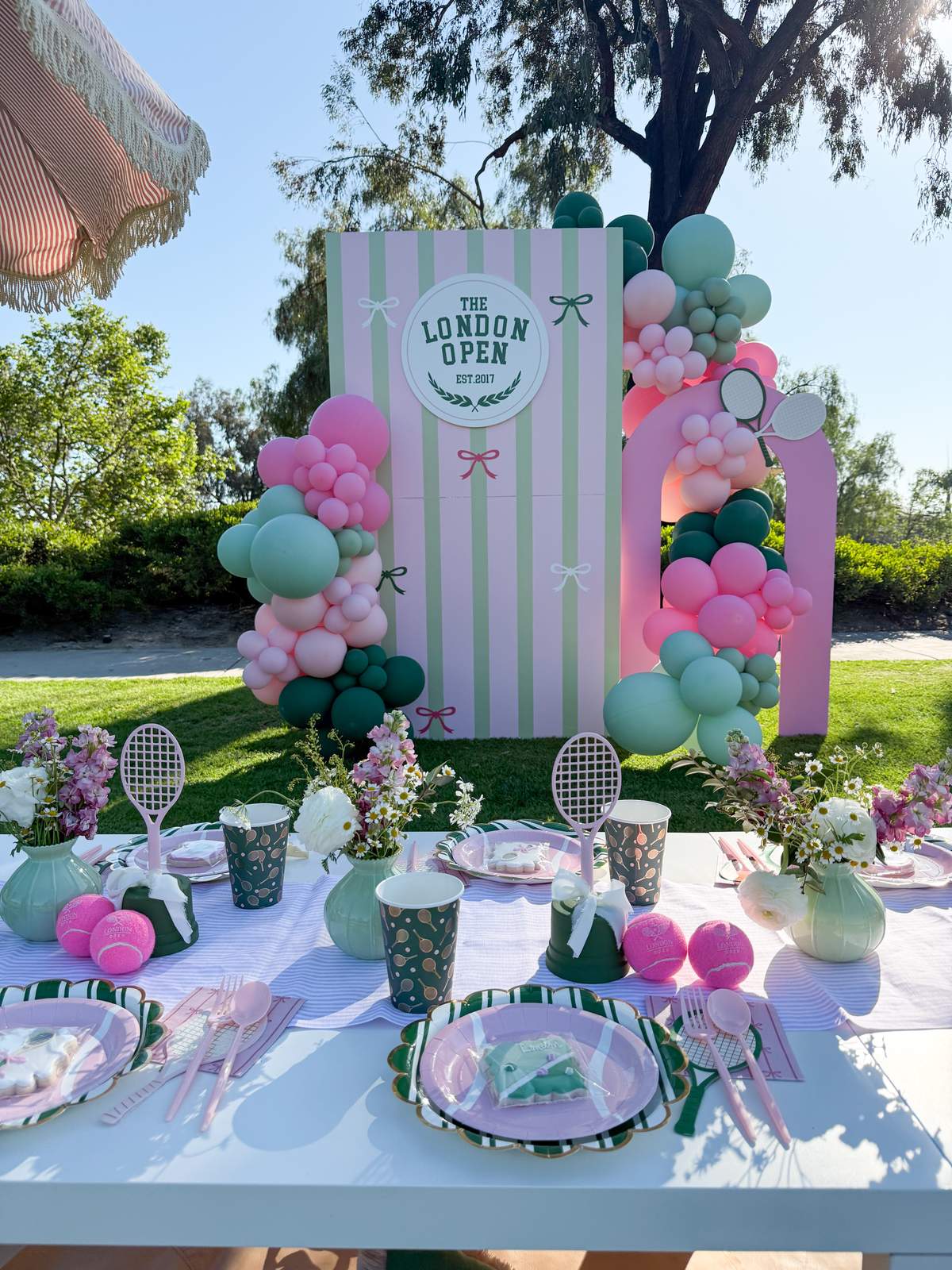 Tennis theme birthday Birthday Party Ideas | Photo 1 of 13 | Catch My Party