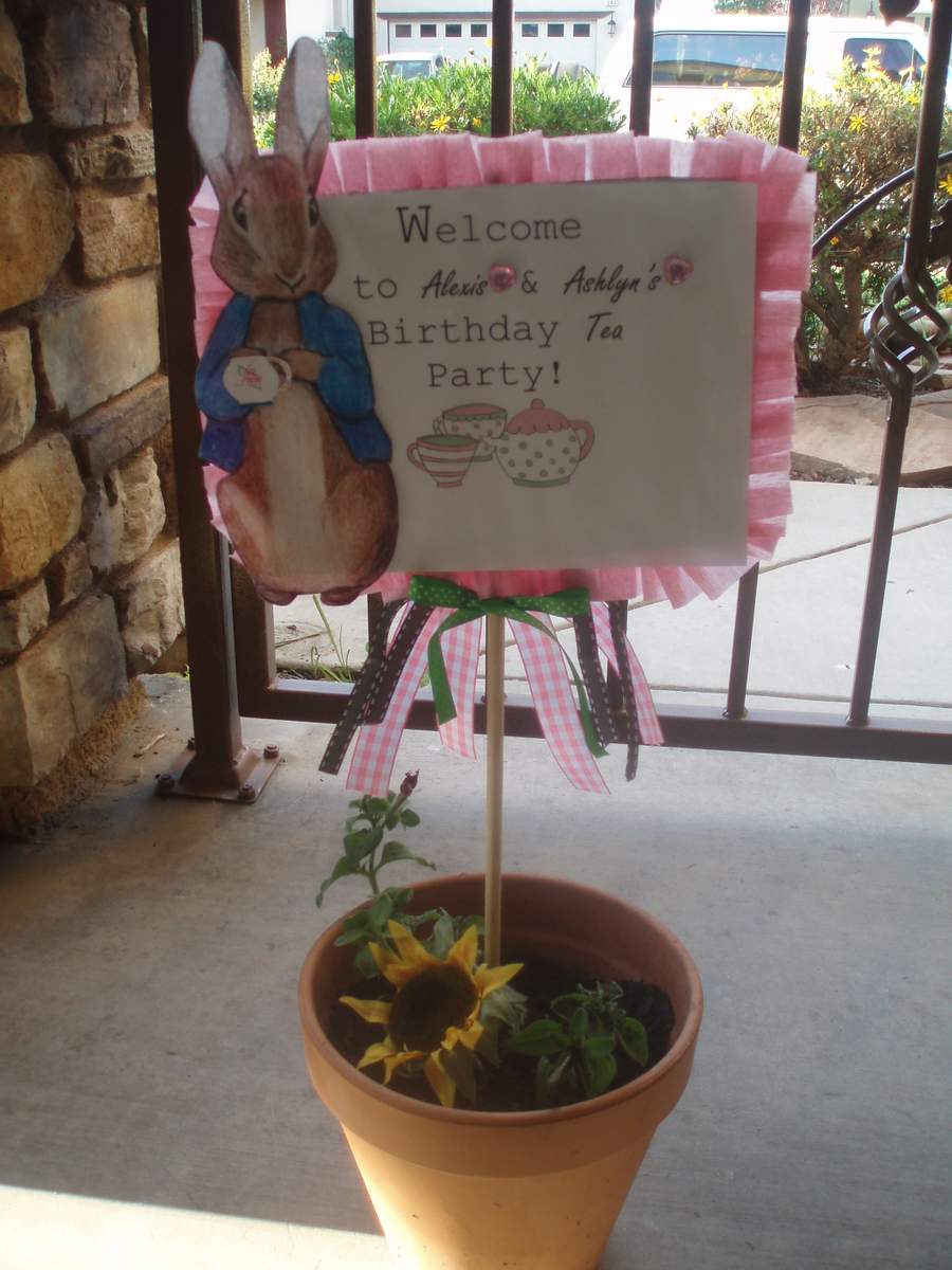 Peter Rabbit / Birthday "Alexis & Ashlyn's Tea Party" | Catch My Party