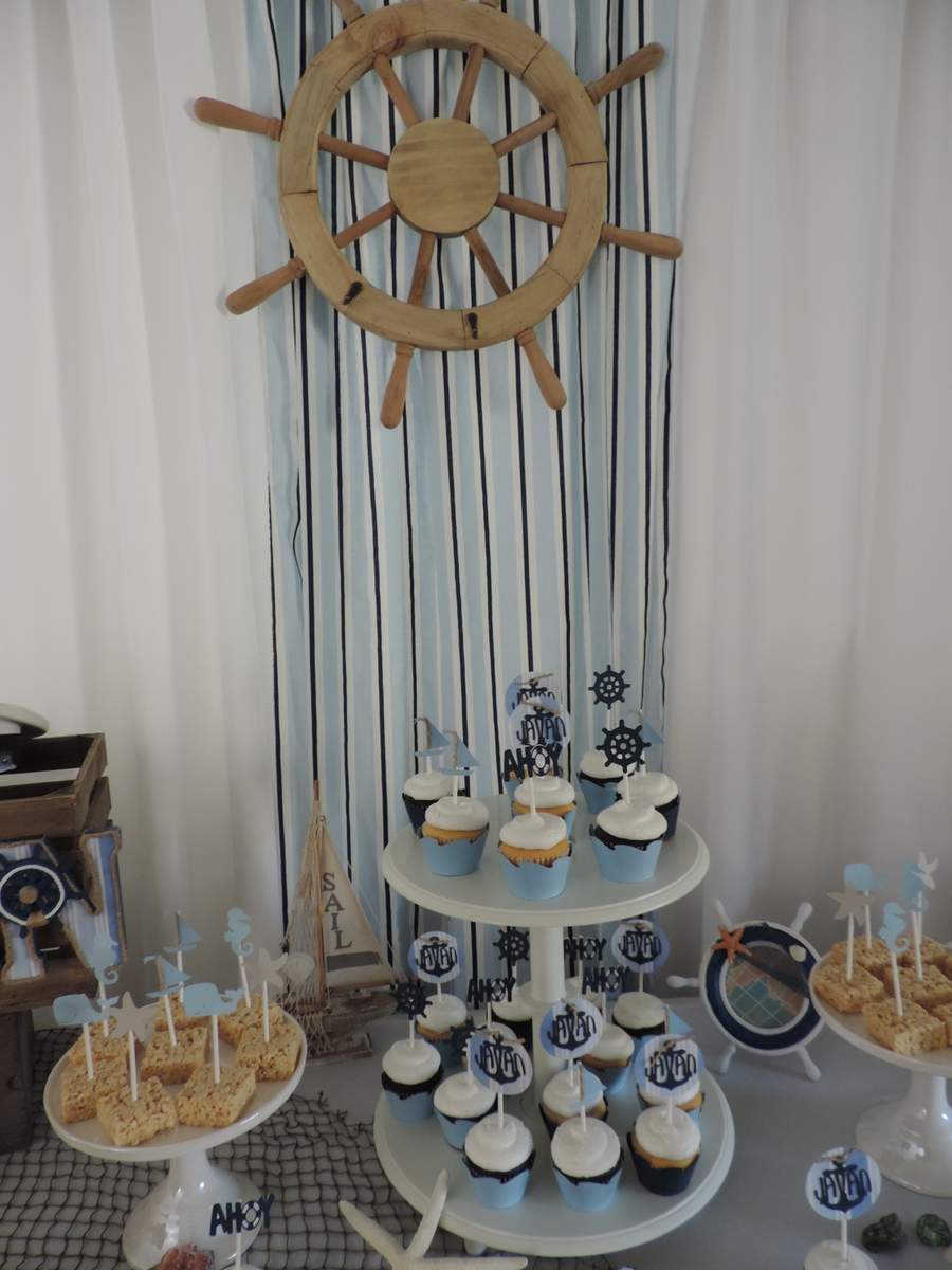 Nautical Baby Shower Baby Shower Party Ideas | Photo 1 of 24 | Catch My ...