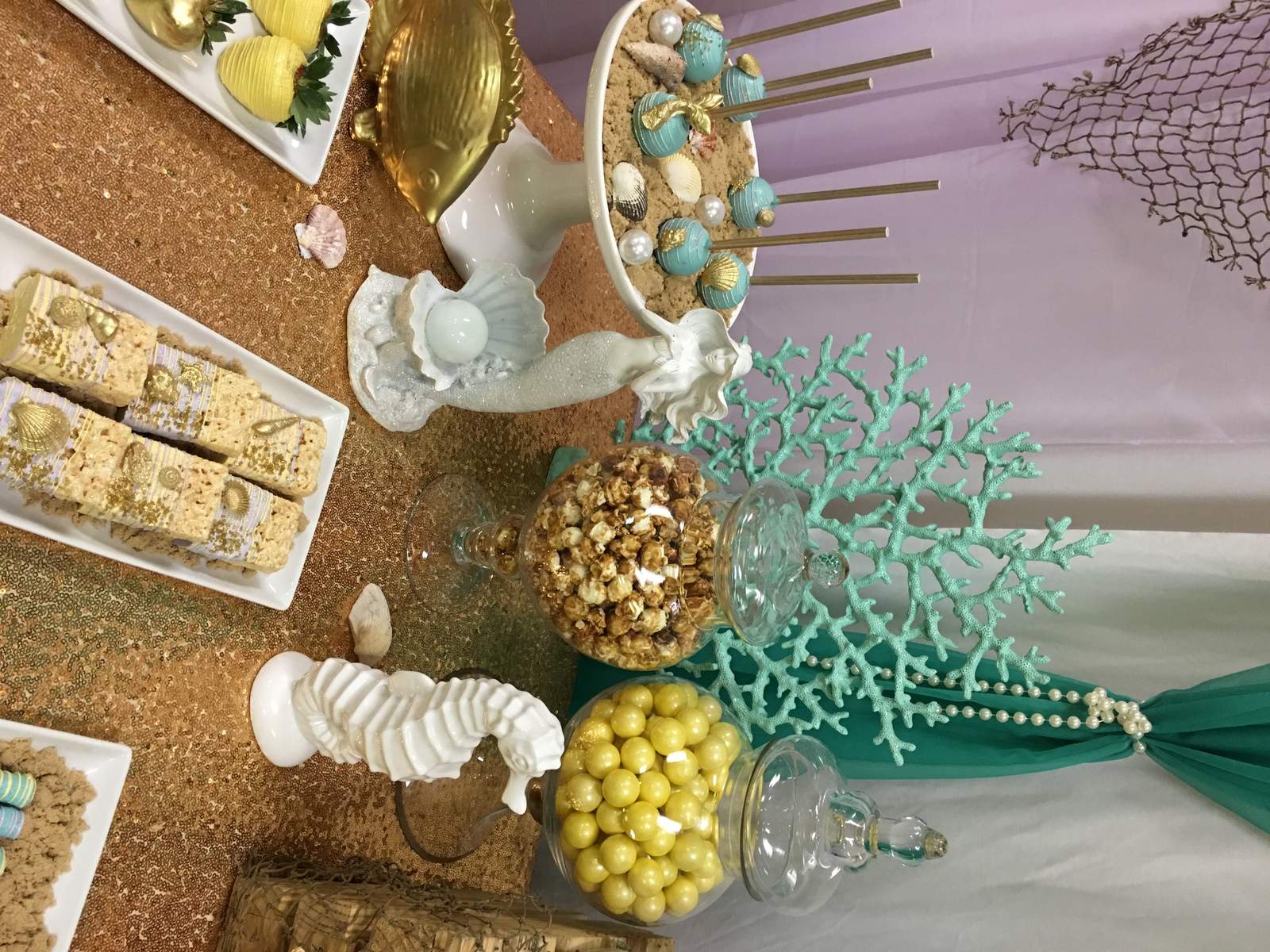 Mermaid themed baby shower Baby Shower Party Ideas | Photo 1 of 10 ...