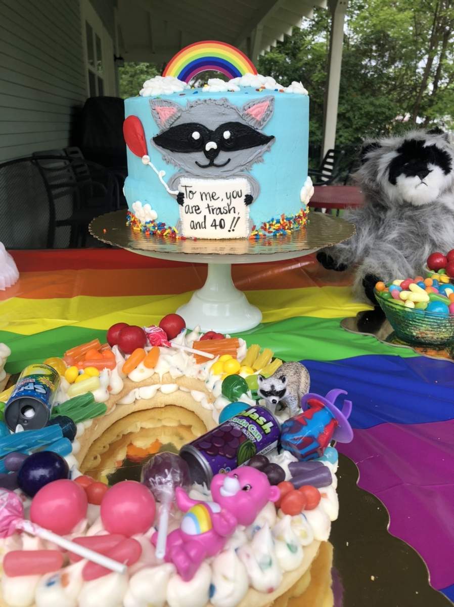 Rainbows / Birthday "Rainbows and raccoons 40th birthday" | Catch My Party