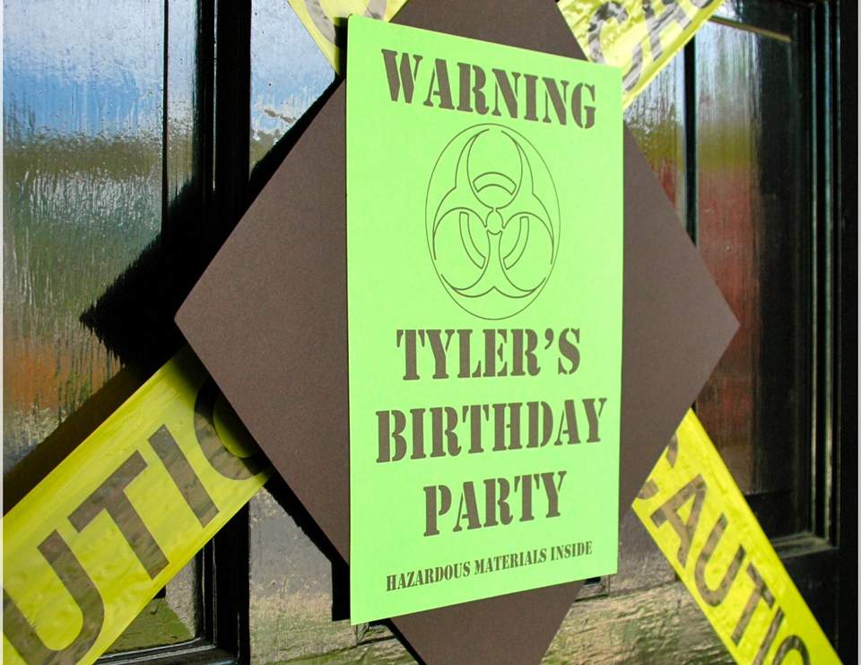 Birthday "Hazardous Teen Birthday Party" | Catch My Party