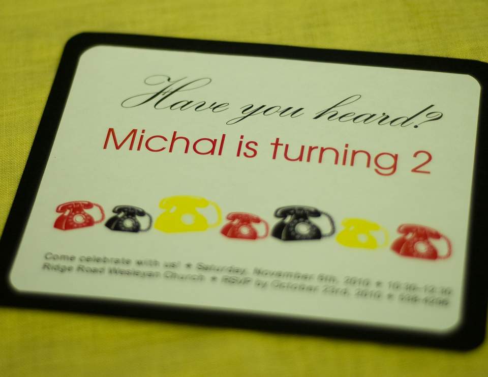 Telephones / Birthday "Michal's Terrific Telephone Party" | Catch My Party