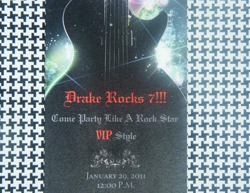 Rock Star / Birthday "Drake's Rock Star Party for 7th Bday" | Catch My ...