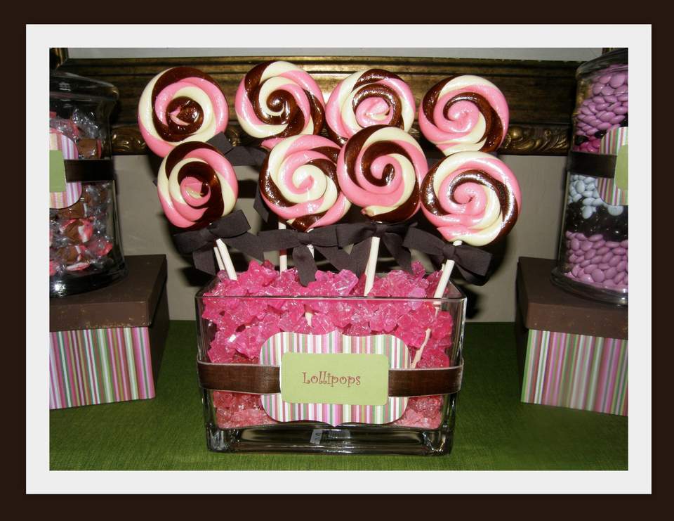 Pink, Chocolate Candy Buffet / Bridal/Wedding Shower "Wedding shower ...