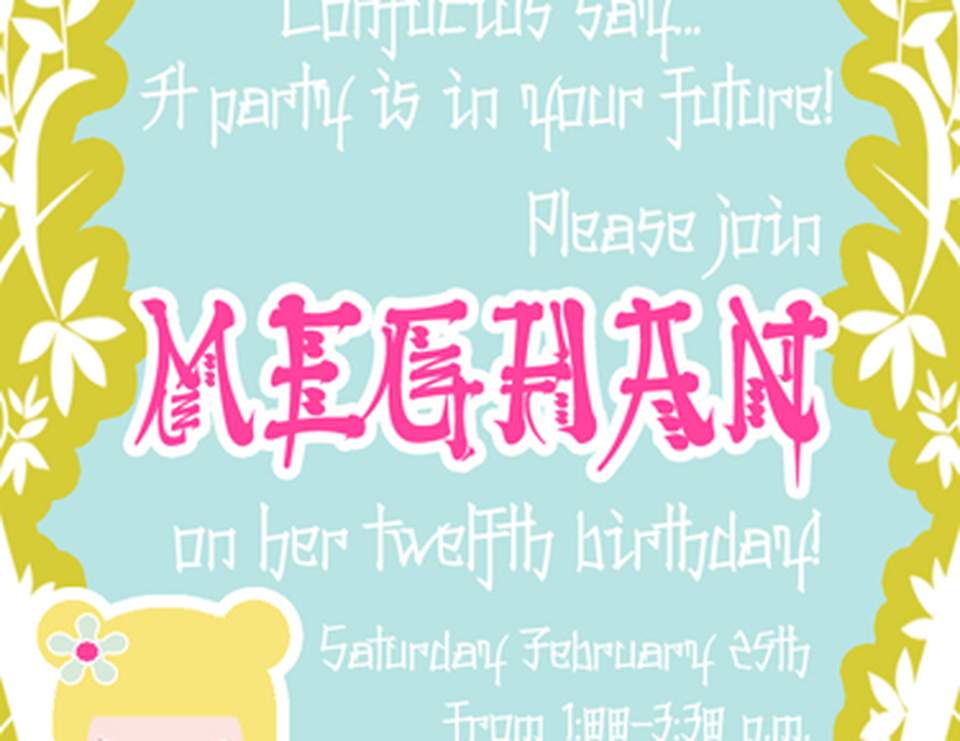 Harajuku - Japanese / Birthday "Meghan's 12th Birthday - Asian Style ...