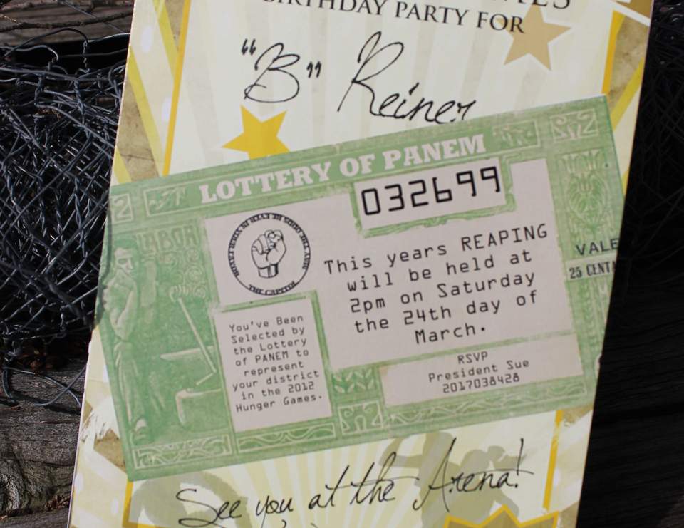 Hunger Games / Birthday "B's 13th Annual Hunger Games Birthday Party ...