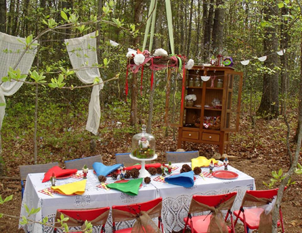 Toadstools & gnomes! / Birthday "Enchanted Woodland Tea Party" | Catch ...