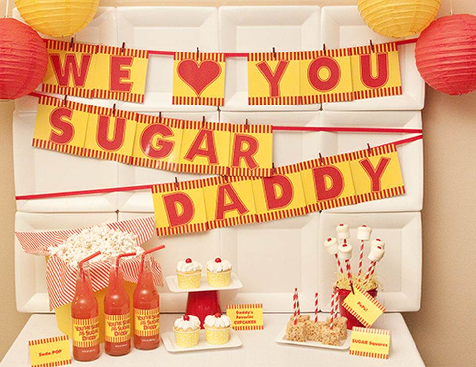 A "Sugar Daddy" Inspired Father's Day / Father's Day "We Love You ...