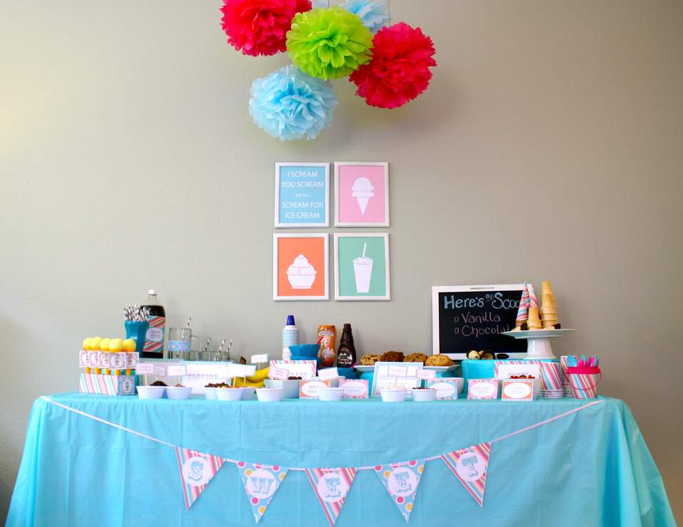 Ice Cream Social / Summer "Ice Cream Shoppe" | Catch My Party