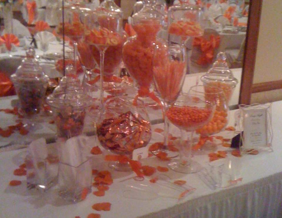 Orange Candy Buffet / Wedding "Lashawna & Richard Wedding" | Catch My Party