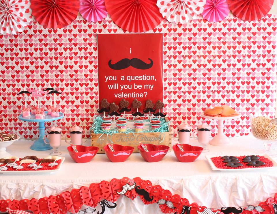mustache party / Valentine's Day ""I Mustache You to Be Mine" Valentine ...