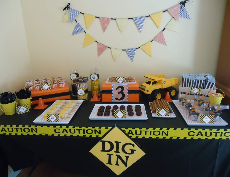 Construction party / Birthday "Construction 3rd Birthday!" | Catch My Party