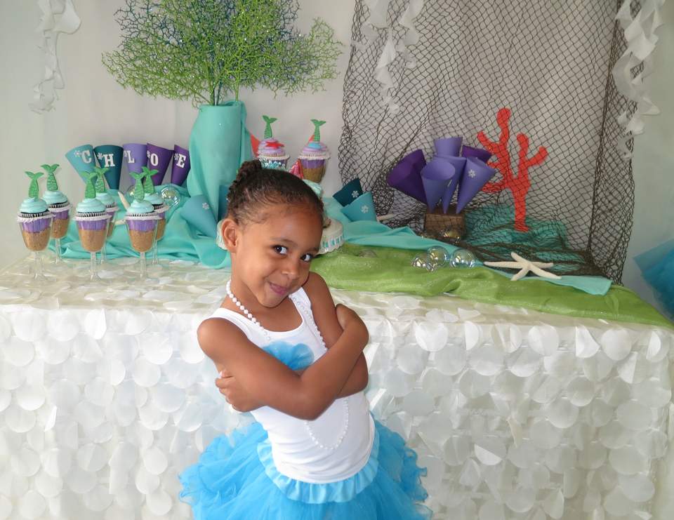 Mermaid /Under the Sea / Birthday "Chloe's Mermaid 4th Birthday ...