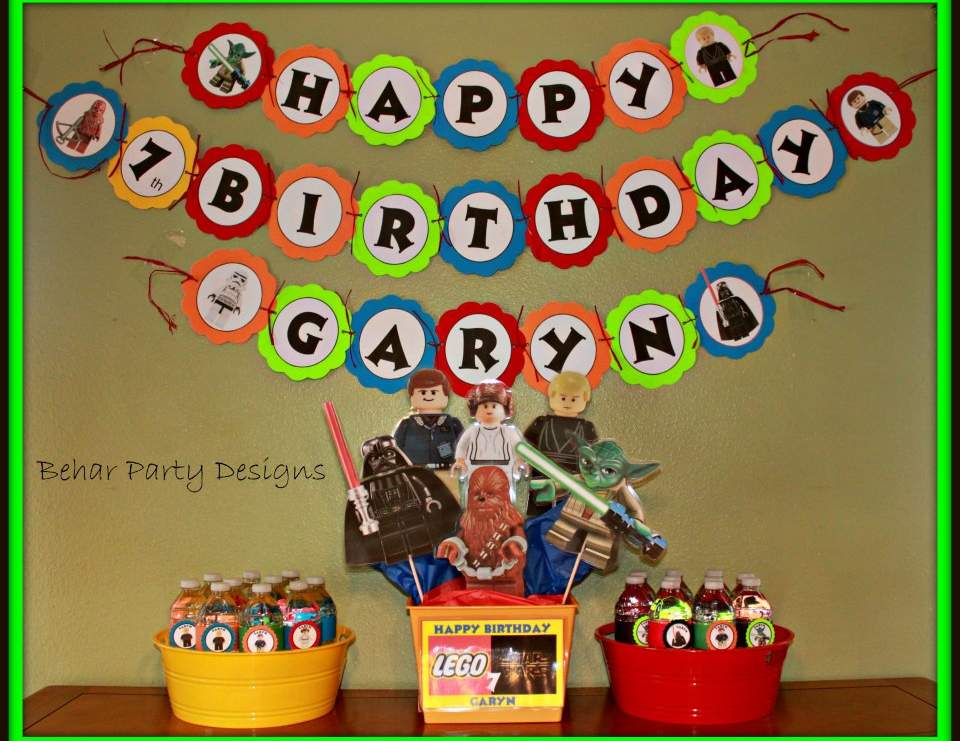 Lego Star Wars / Birthday "Garyn's Lego Star Wars 7th Birthday Party ...