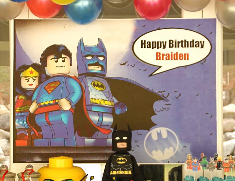 Lego SuperHero Party / Birthday "Braiden's Lego SuperHero Party ...