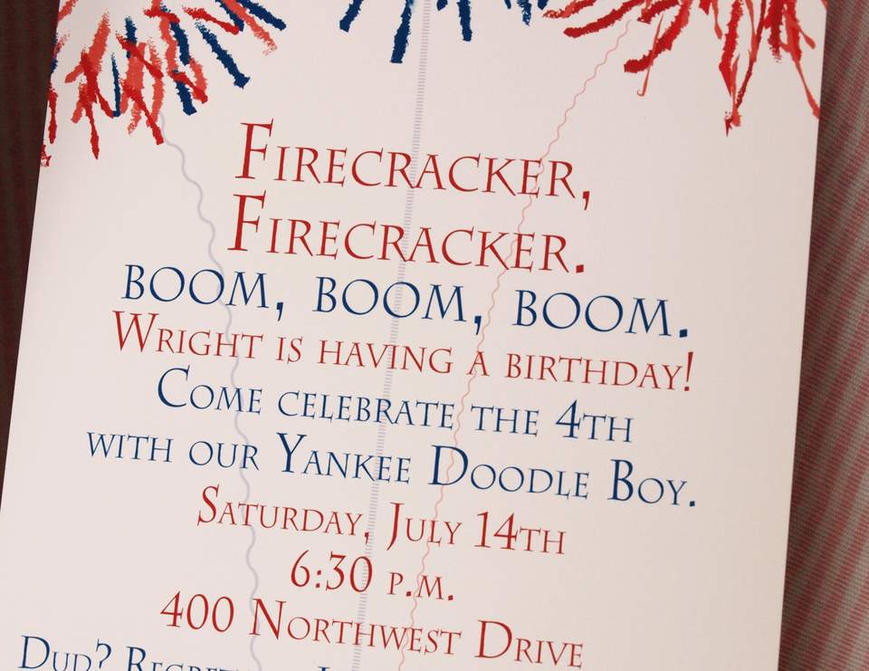 Patriotic / 4th of July "Firecracker "4th" Birthday" | Catch My Party