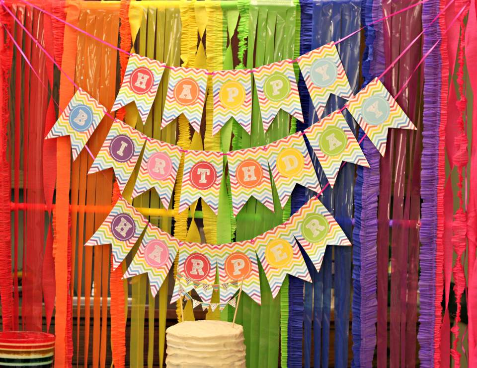 Rainbow Colors / Birthday "Rainbow Birthday Party" | Catch My Party
