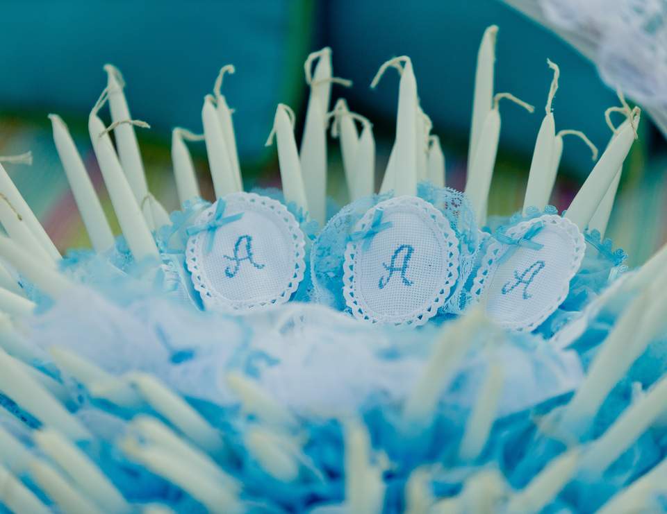 White and Blue Baptism / Baptism "Sweet Abraham's Baptism" | Catch My Party