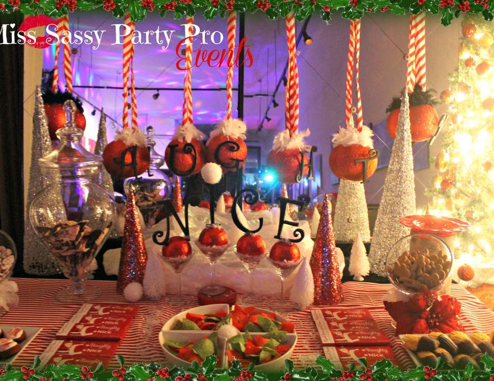 Red & White / Christmas/Holiday "Naughty or Nice Holiday Party ...