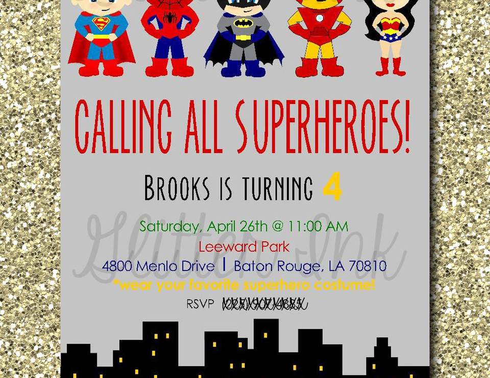 SuperHeroes / Birthday "Calling All Superheroes" | Catch My Party