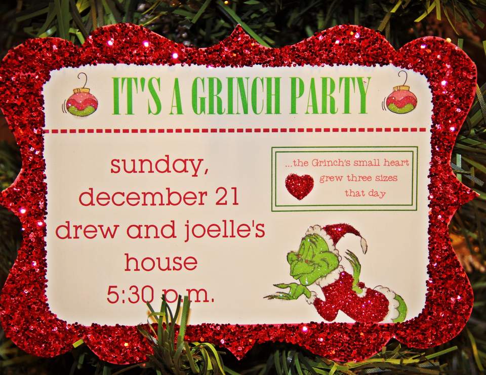 Grinch Viewing Party / Christmas/Holiday "Grinch Me It's Almost ...