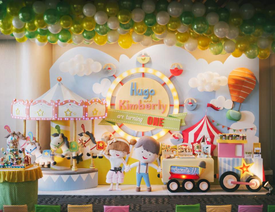 carousel and amusement park / Birthday "Love comes back around again ...