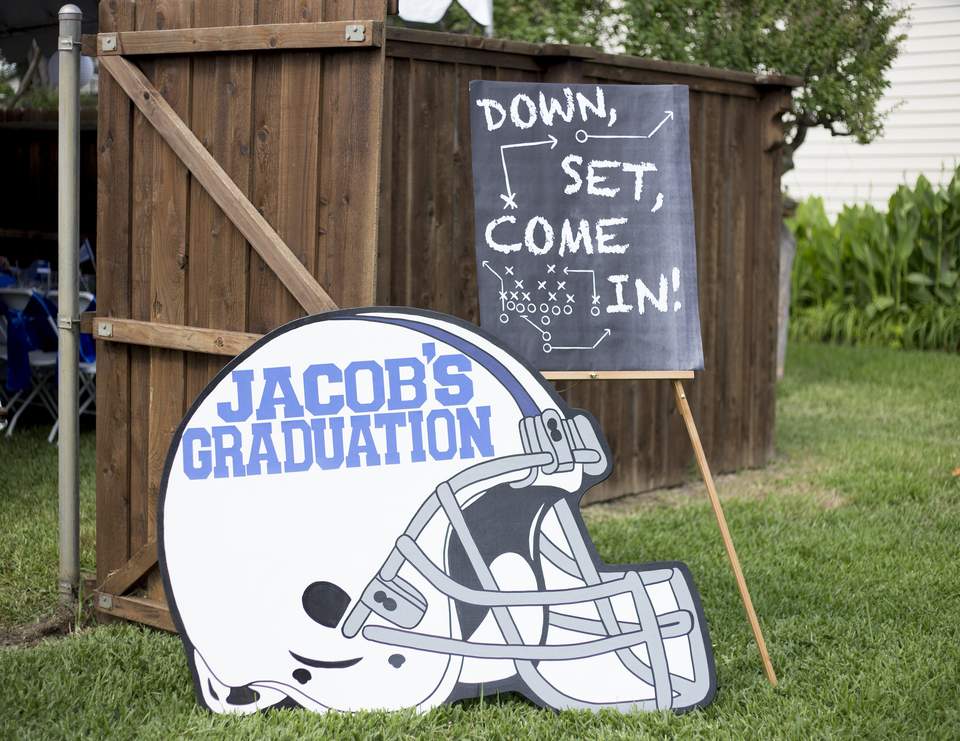 Football / Graduation/End of School "Football Graduation" | Catch My Party
