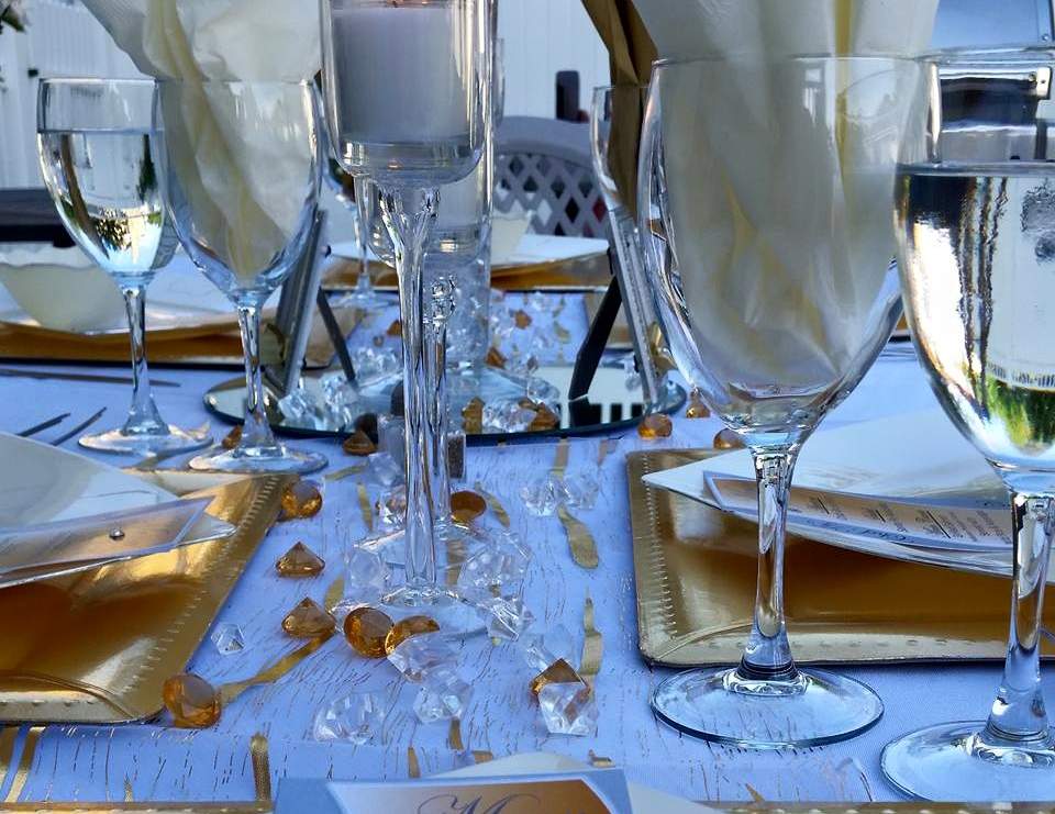 Dinner Party "Diamonds and Gold Dinner Party " | Catch My Party