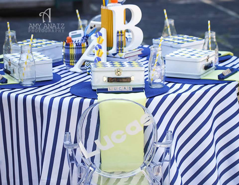 Preppy Chic Playground Party / Back to School "Back to School ...