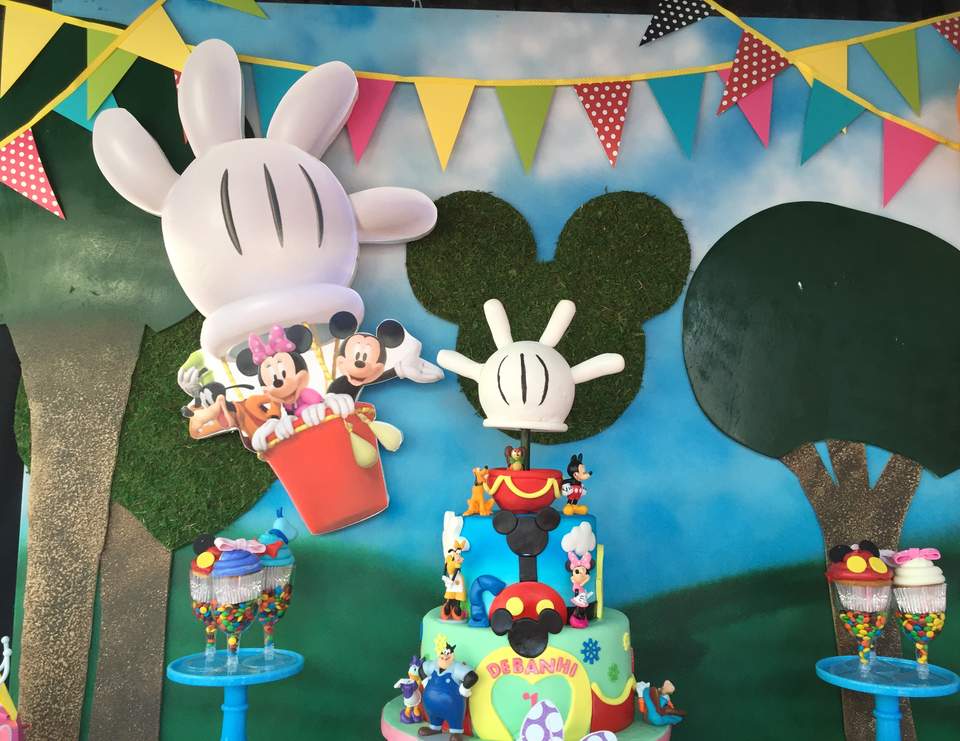 Mickey Mouse / Minnie Mouse / Birthday "Up up and away club house ...