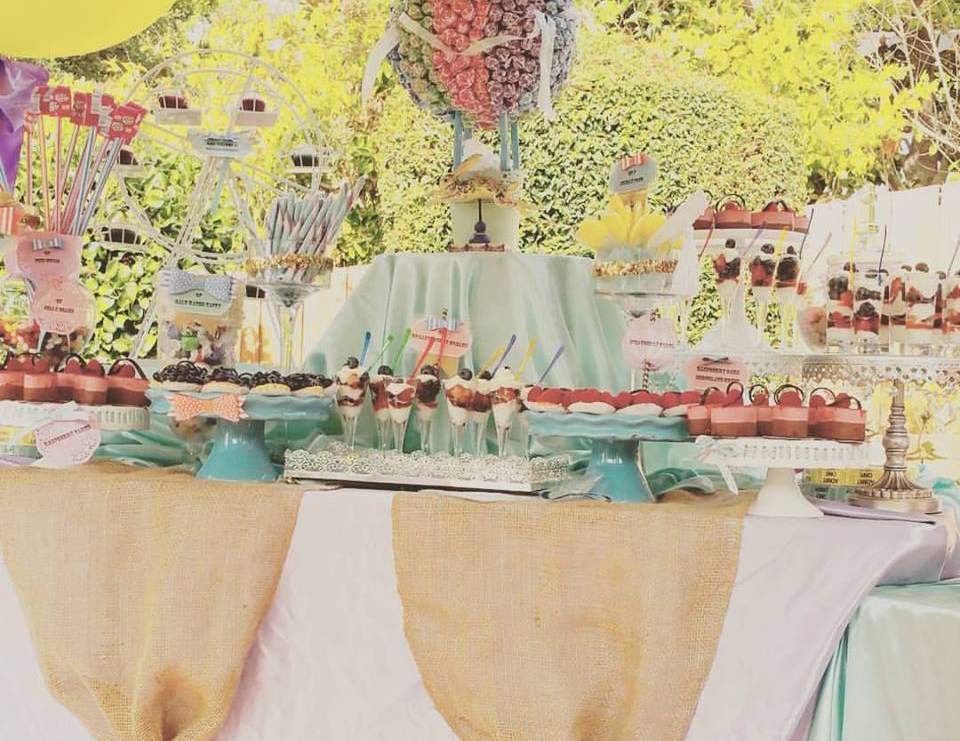 Circus / Carnival / Baby Naming "Vintage Pastel Circus Birthday ...