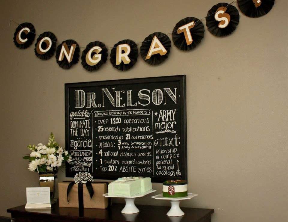 Chalkboard / Kraft / Graduation/End of School "Surgical Residency ...