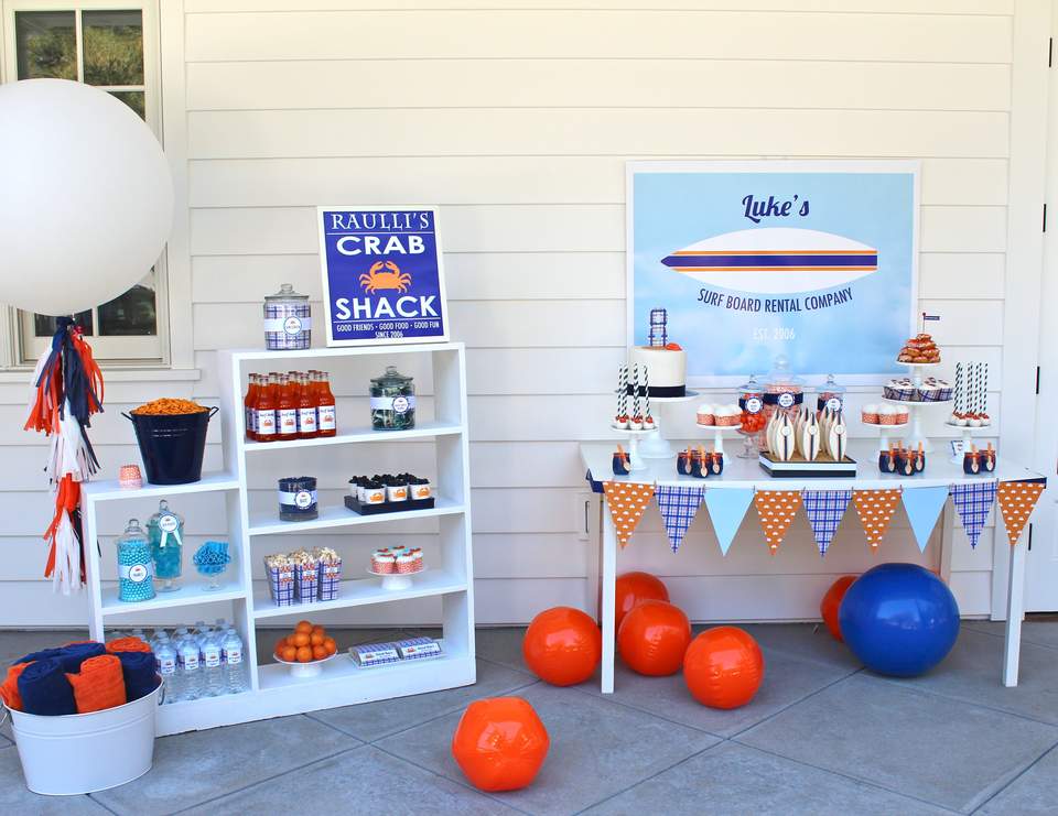 beach/surf/luau / Birthday "Preppy Surf Party " | Catch My Party