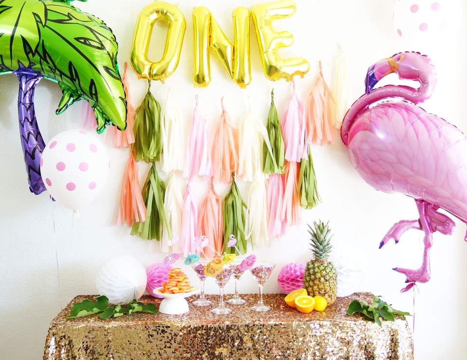 Pink Flamingo / Birthday "First Flamingo Birthday" | Catch My Party